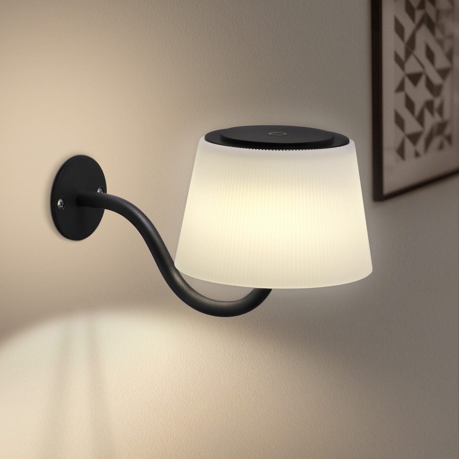 ZMH Applique murale d'intérieur à piles : 2 appliques murales led à ...