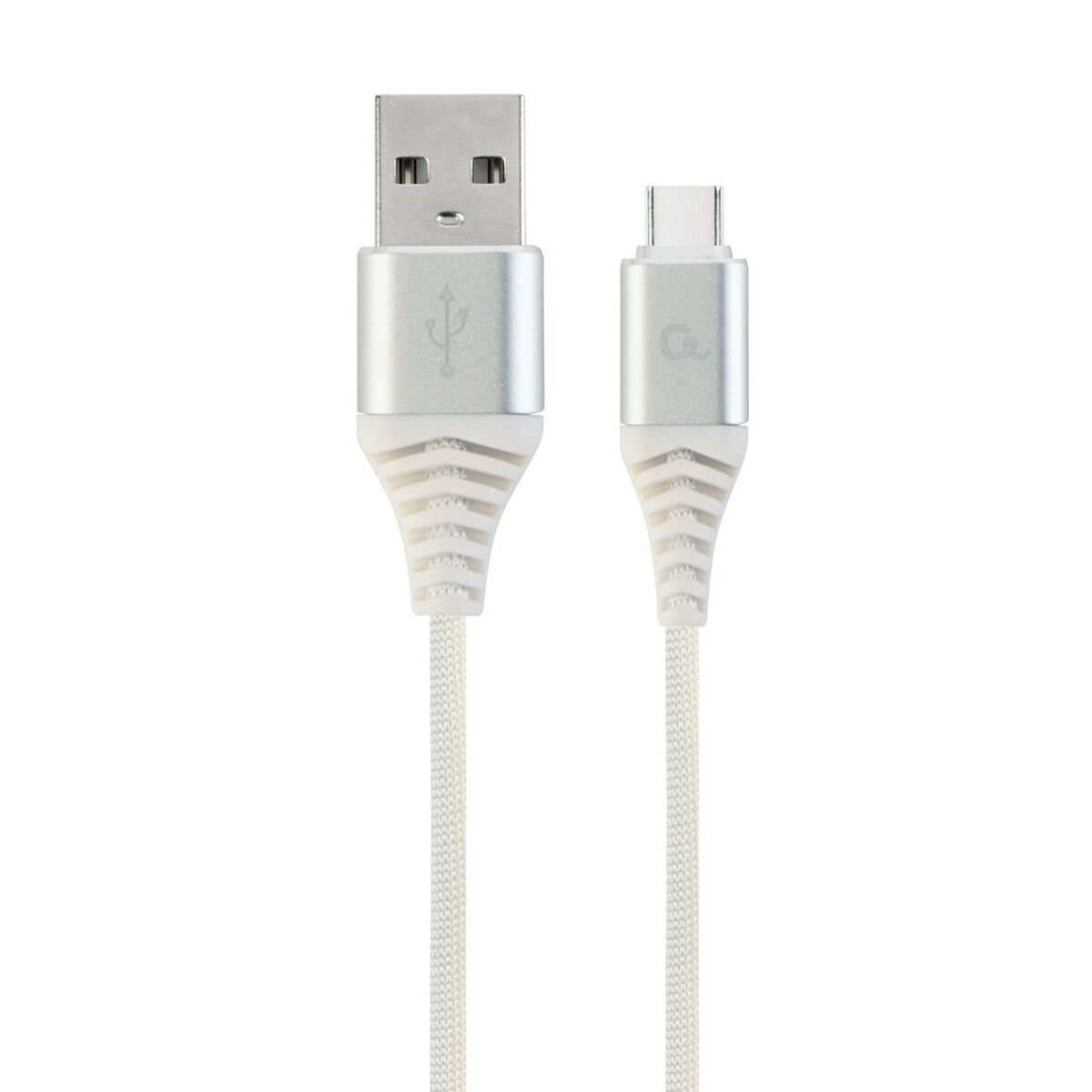 Cable USB A a USB C GEMBIRD CC-USB2B-AMCM-1M-BW2 Blanco Plateado 1,8 m ...