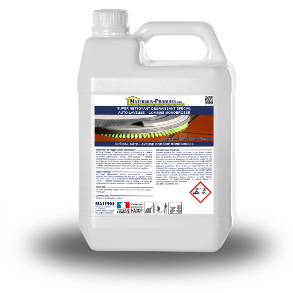 Super nettoyant dégraissant spécial auto-laveuse - combine monobrosse ...
