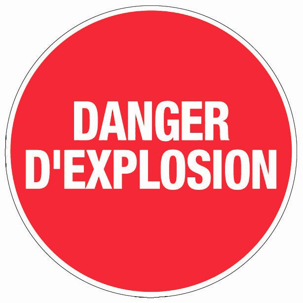 Panneau Danger d'explosion - Rigide Ø300mm - 4061139 | Leroy Merlin