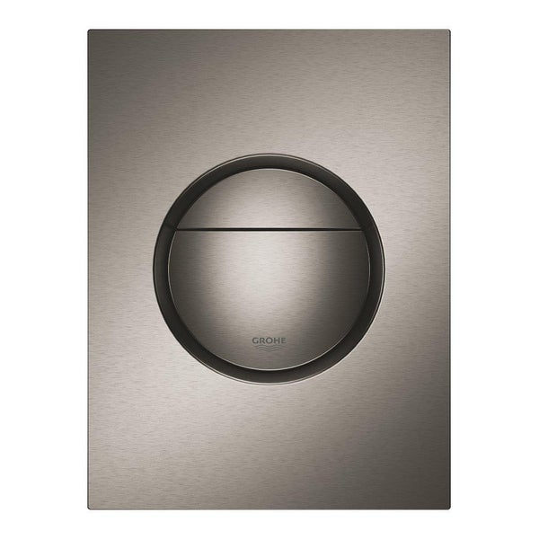 GROHE Nova Bouton de commande WC S-size Brushed Hard Graphite | Leroy ...