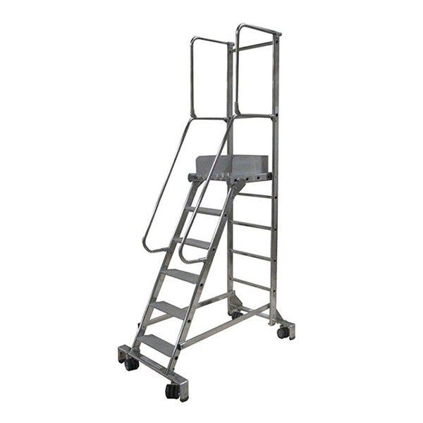 Scala a castello con ruote - Altezza massima di lavoro 3.12m - 19605 ...