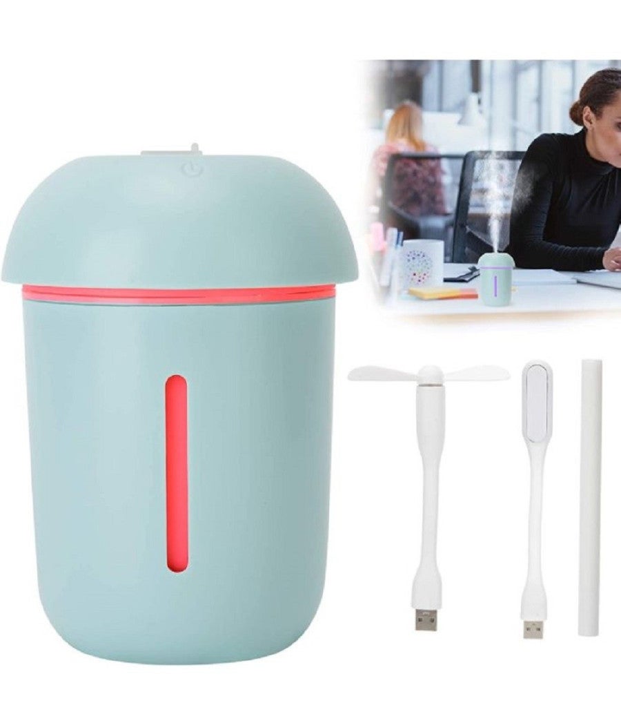 Trade Shop - Mini Umidificatore 3 In 1 Portatile Con Luce A Forma Di ...