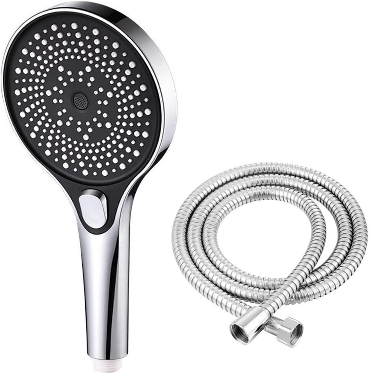 Pommeau de douche grand écran, ensemble complet d'accessoires de douche ...