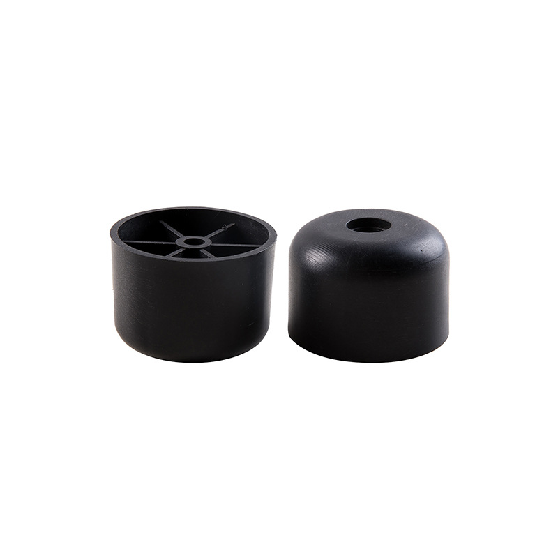 Lote de 12 patas redondas de plástico para muebles de color negro ...