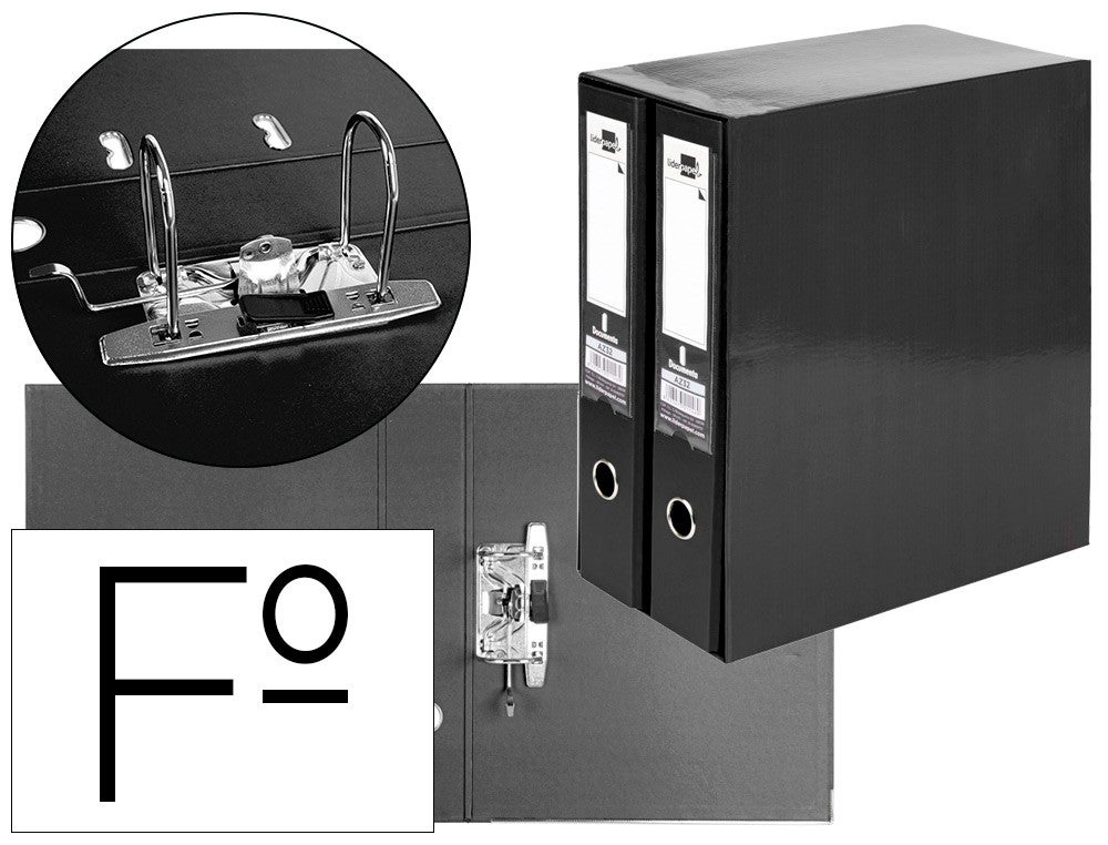 Modulo liderpapel 2 archivadores folio 2 anillas mecanismo de palanc ...