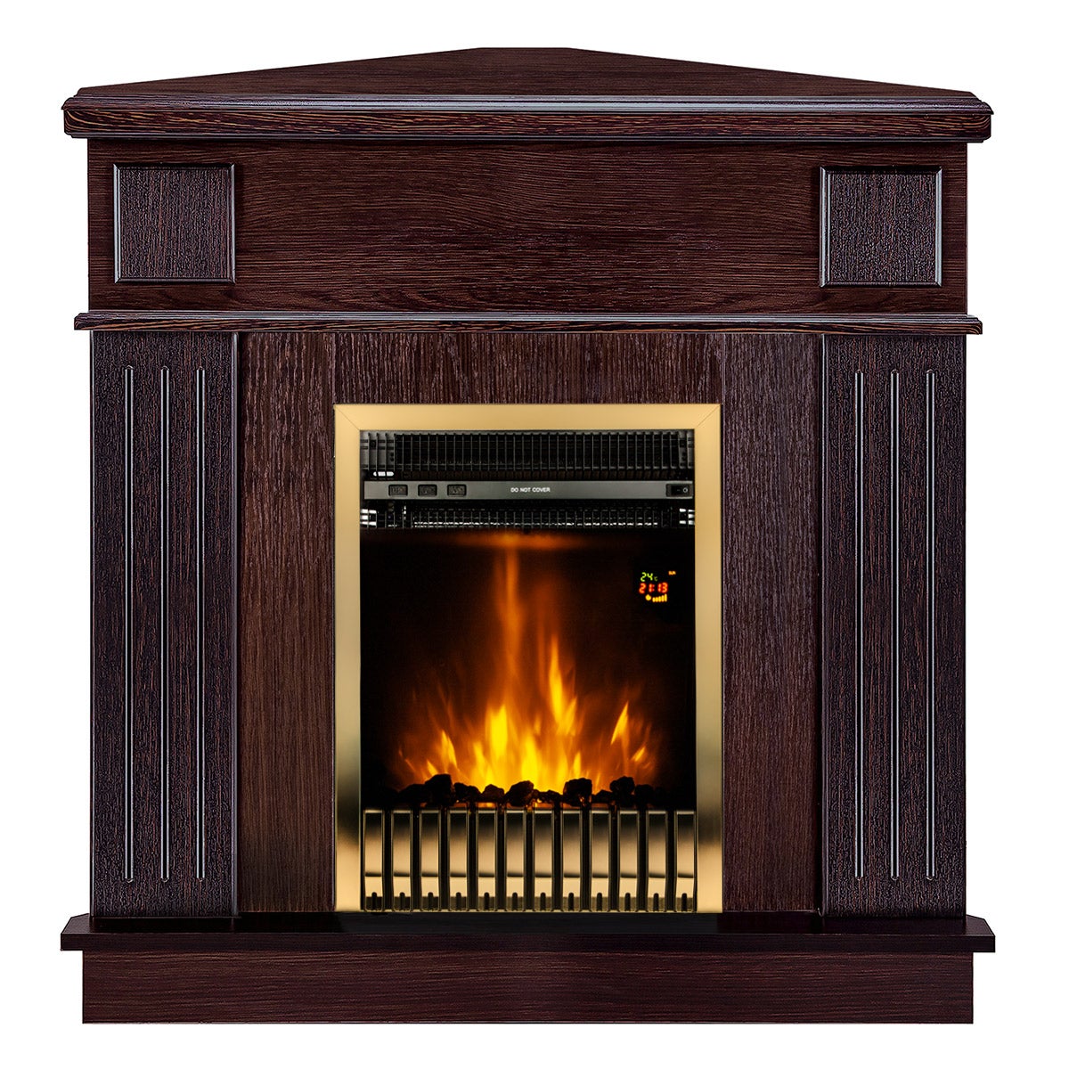 Cheminée électrique Marina Corner & Gala Gold, effet flamme, 1000 x ...