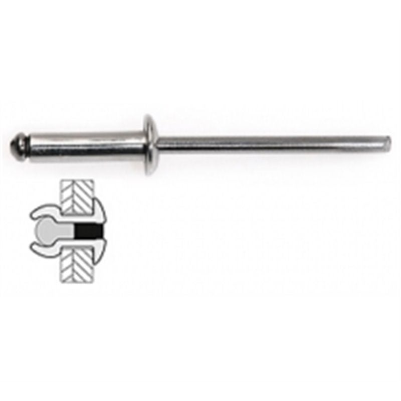 Rivet Acier/Acier 4,8X20 (50) | Leroy Merlin