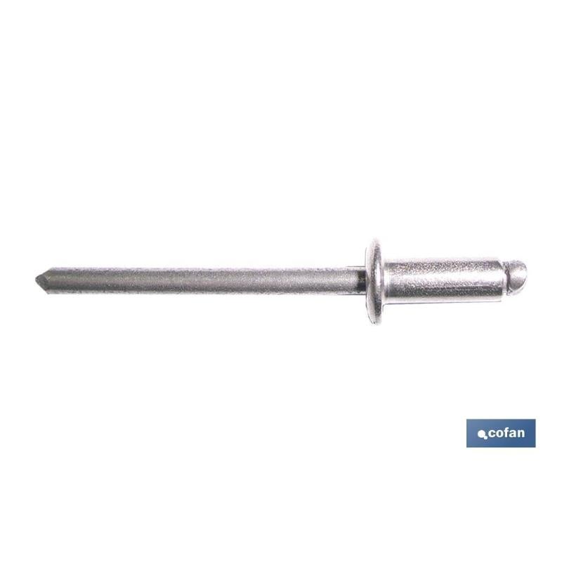 Remache acero inox. a-2 4 x 10 mm caja 1000 unid. | Leroy Merlin