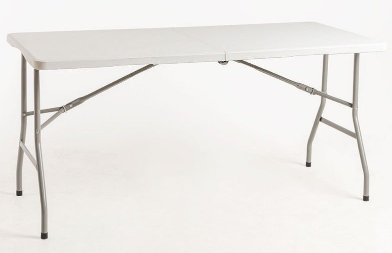 Table pliante rectangulaire blanche Utika 180x75 | Leroy Merlin