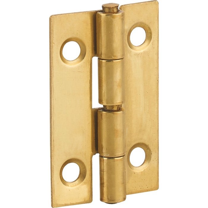 Charnière rectangulaire à nœud roulé simple feuille - Thirard - Laiton ...