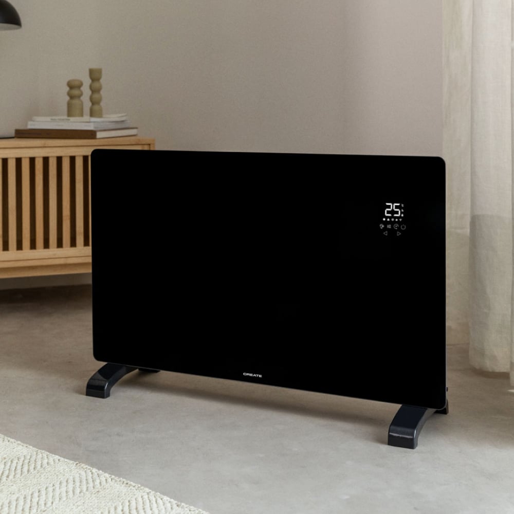 CREATE - WARM CRYSTAL 2000W - Convector eléctrico de cristal con WiFi ...