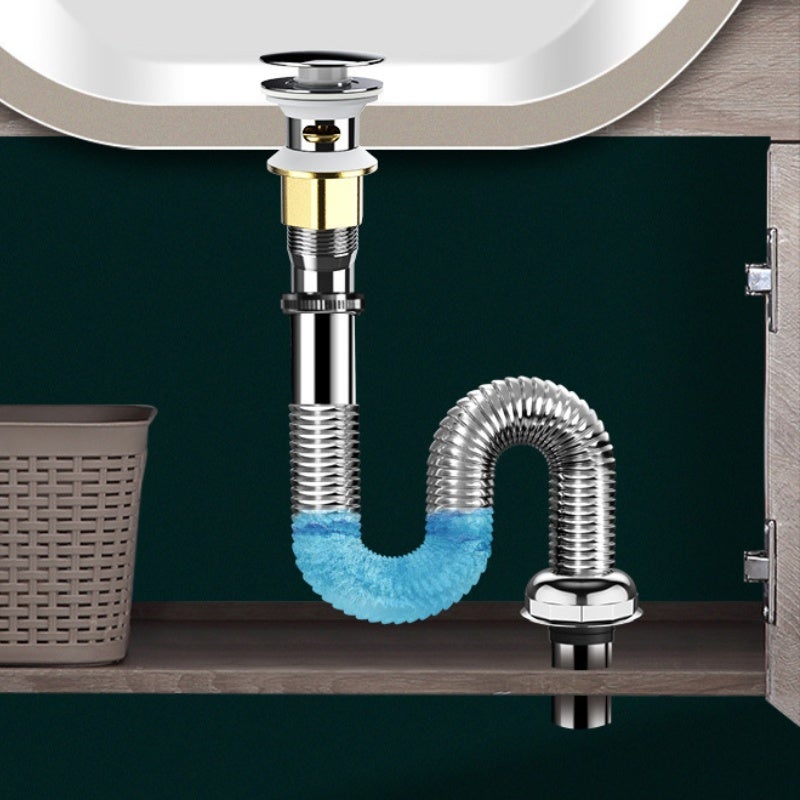 Bonde De Lavabo (non Perforée), Bouchon En Cuivre + Tube En Acier ...