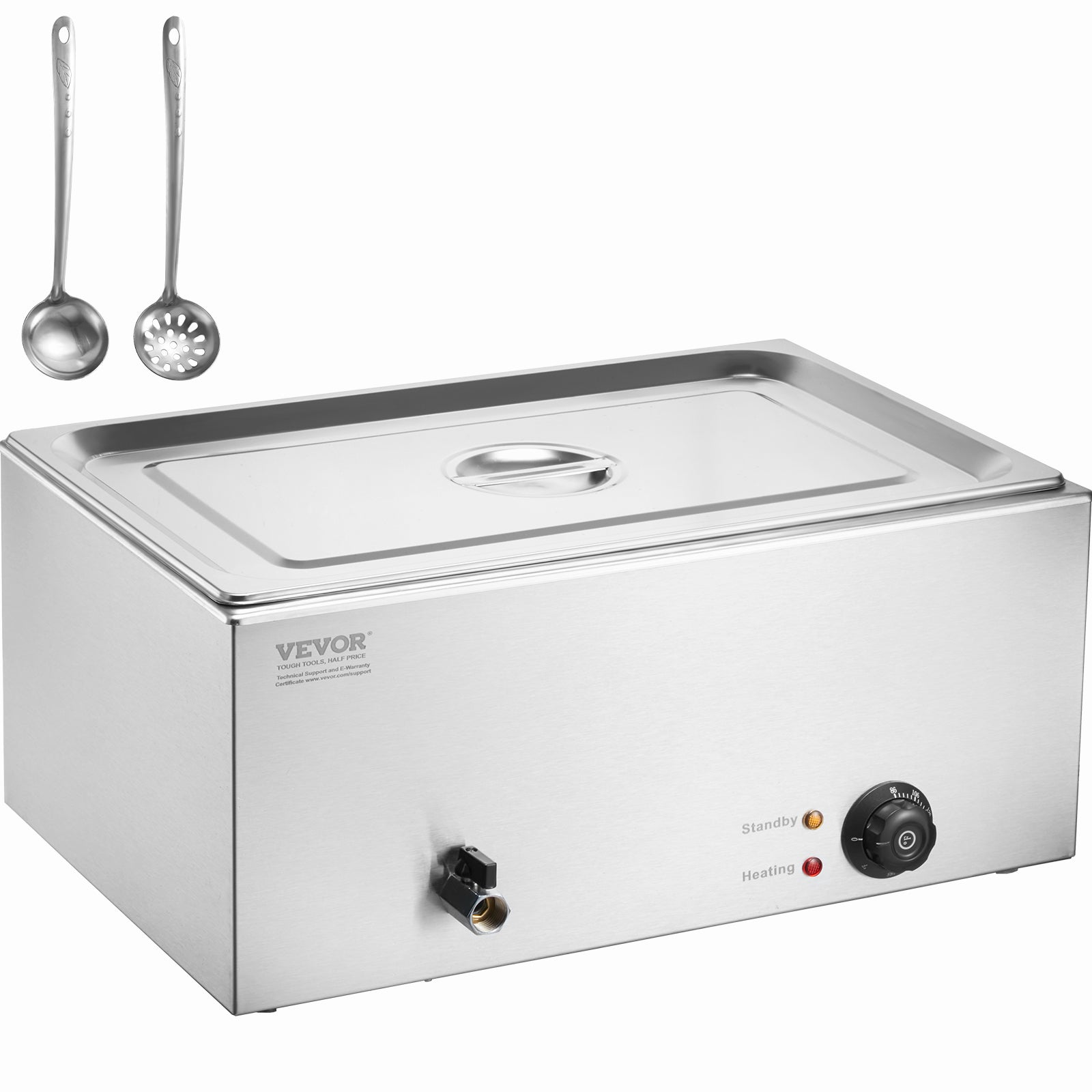 Chauffe-plats buffet VEVOR 18 litres,Bain-Marie électrique 1200 W ...