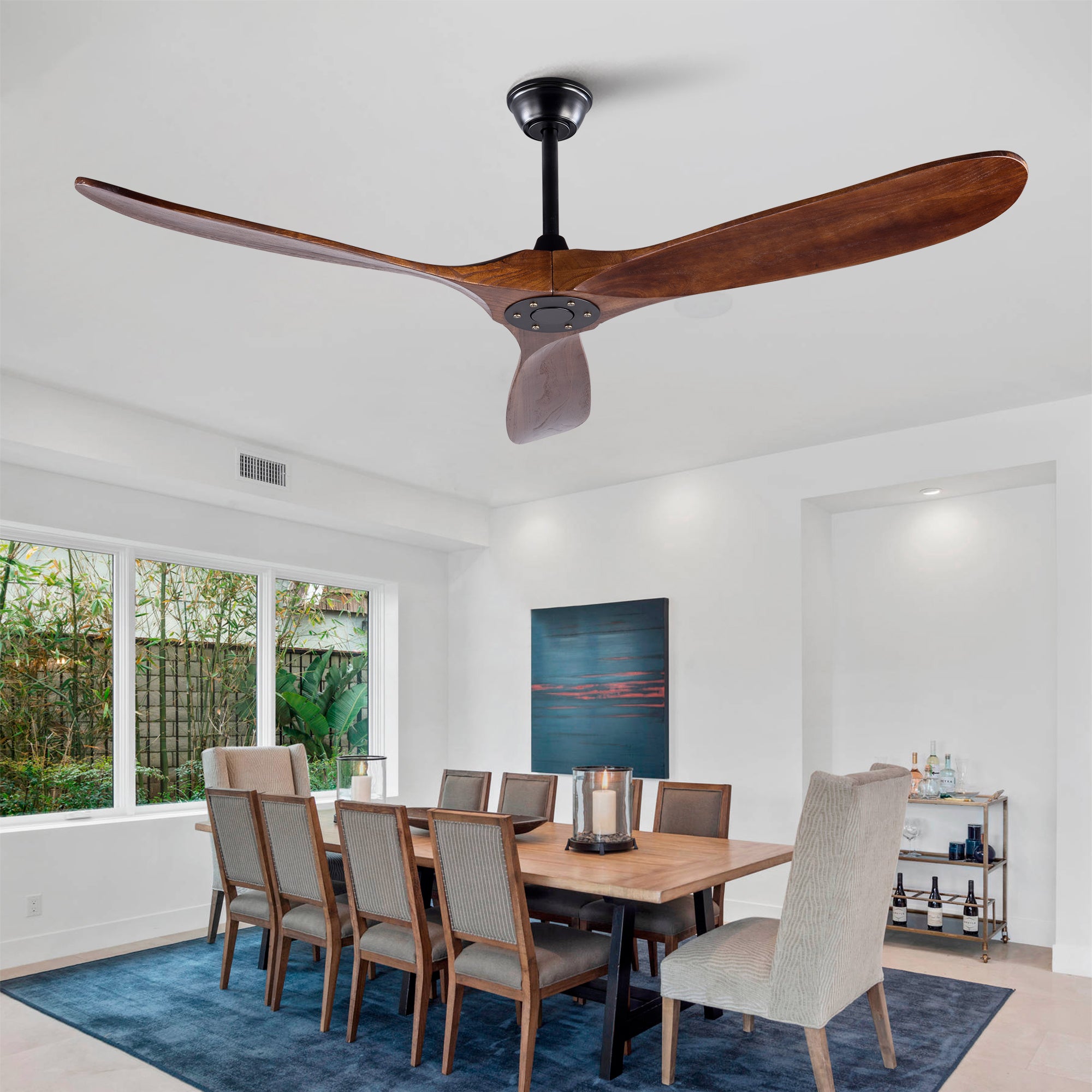 Ventilateur de plafond de 152 cm (60 pouces) sans lumières, taille ...