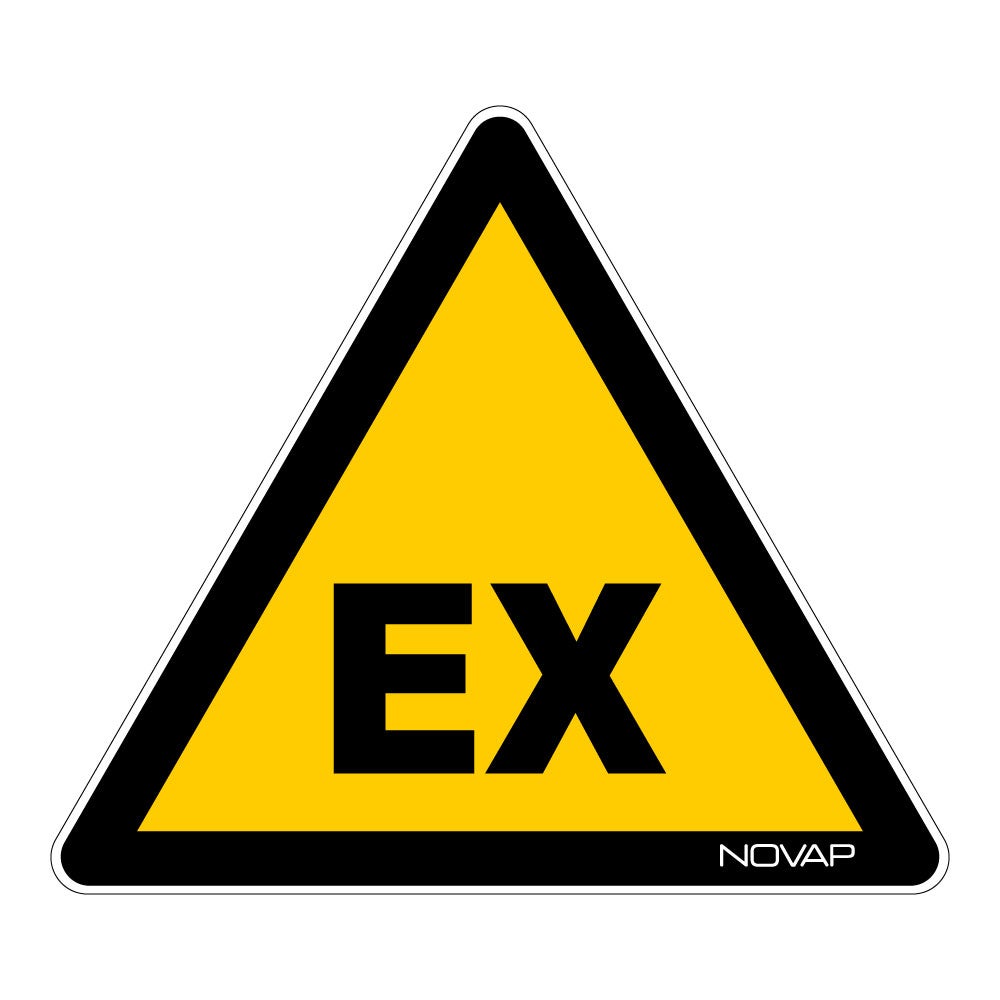 Panneau Danger atmosphère explosive - Rigide Triangle 100mm - 4180274 ...