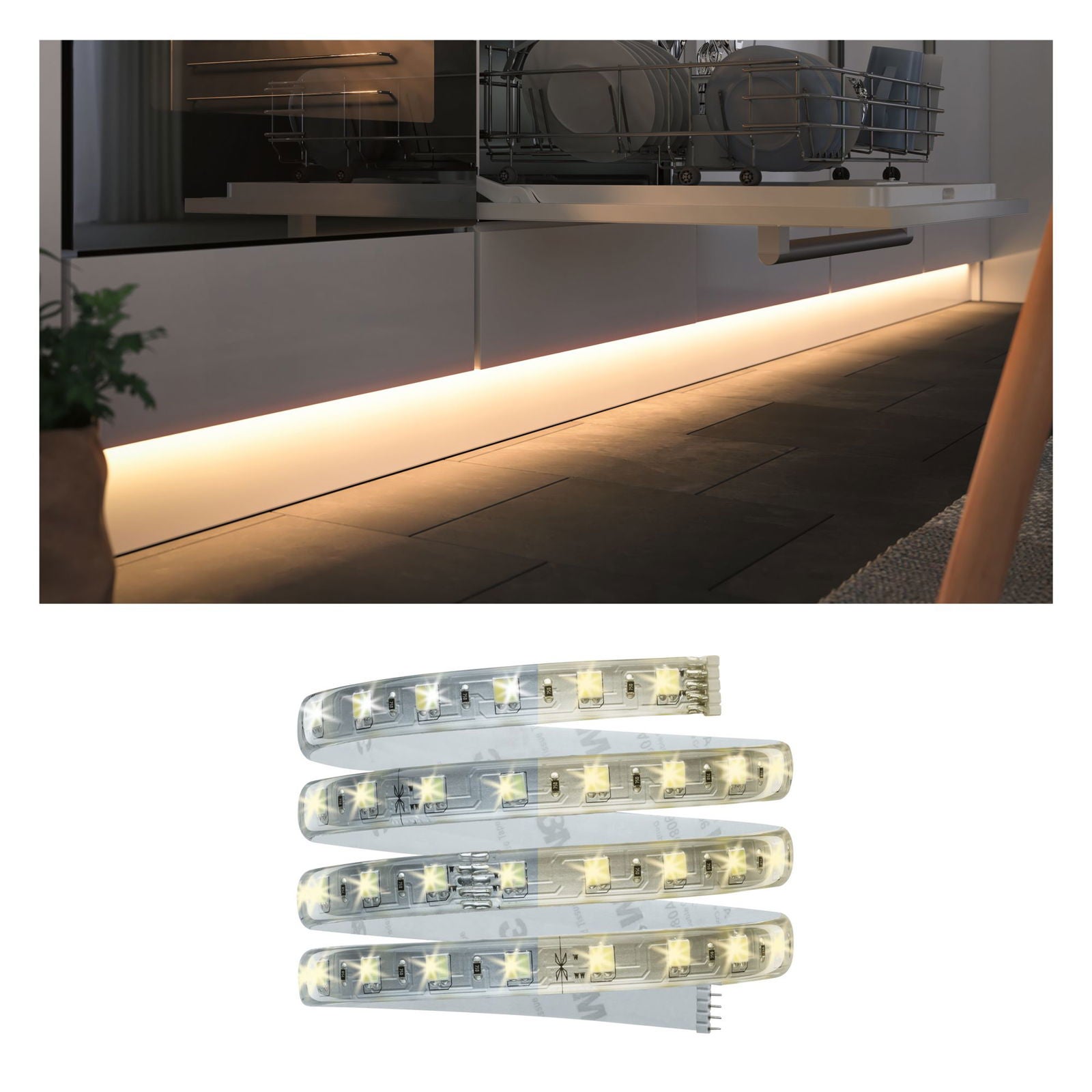 Clever Connect Strip LED Tunable White Tunable White 6,5W Transparent ...