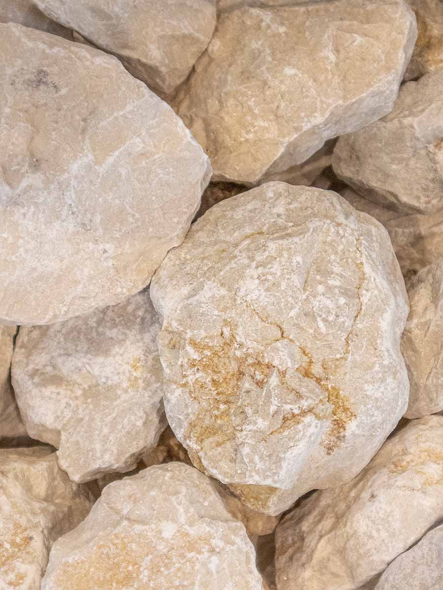 Pierres calcaire Yellow Sun concassés 1000kg Midibag 0,7m3 (60 - 120mm ...