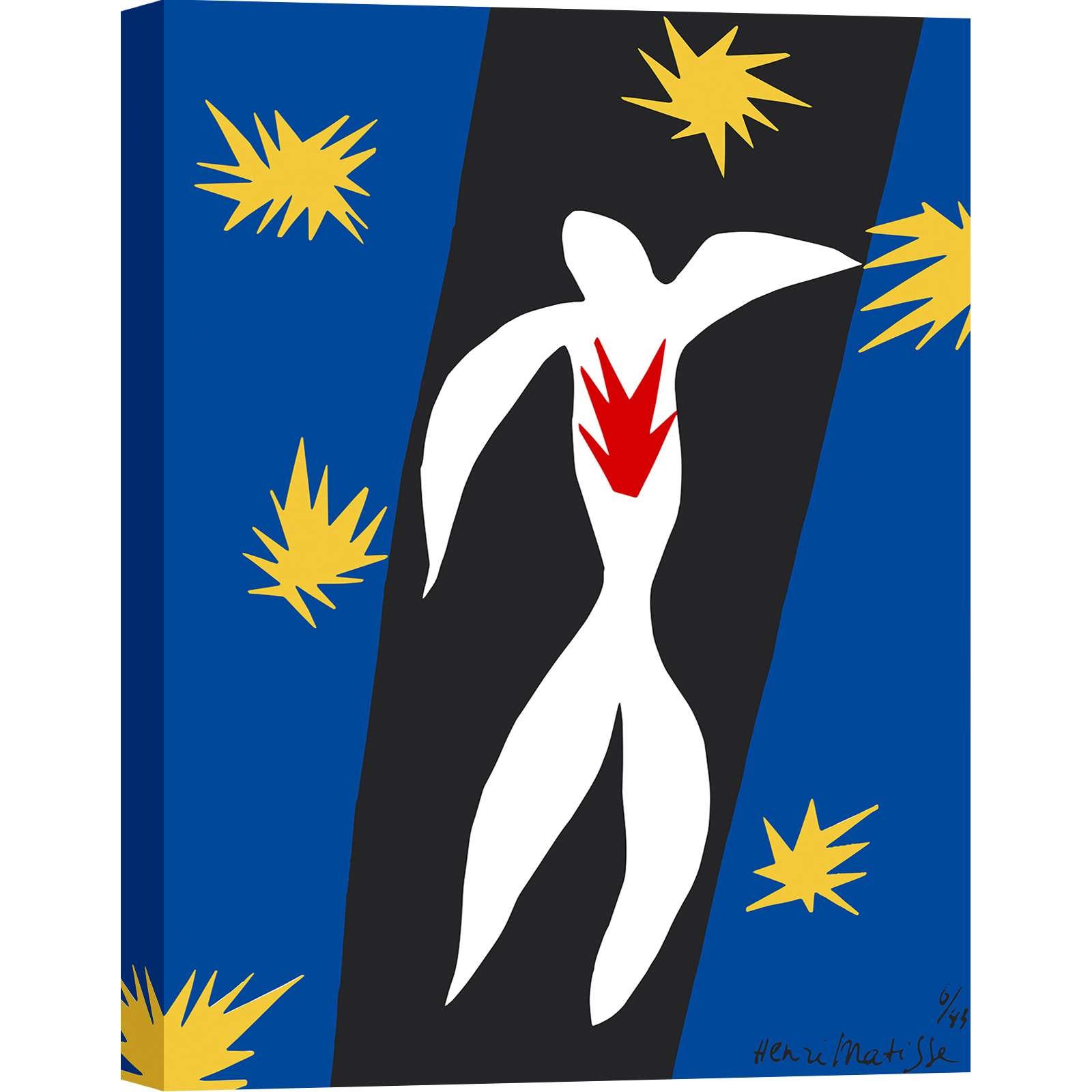 Quadro Matisse - stampa su tela - Henri Matisse, La caduta di Icaro ... Quadro Matisse - stampa su tela - Henri Matisse, La caduta di Icaro ...
