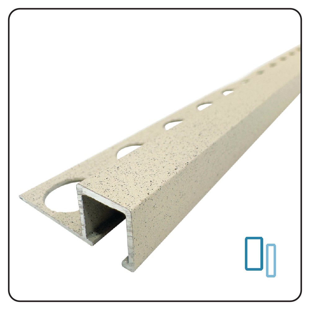 Listel Laqué Beige Clair Mat L.2,6m x 11mm INTÉRIEUR/EXTÉRIEUR. Profil ...