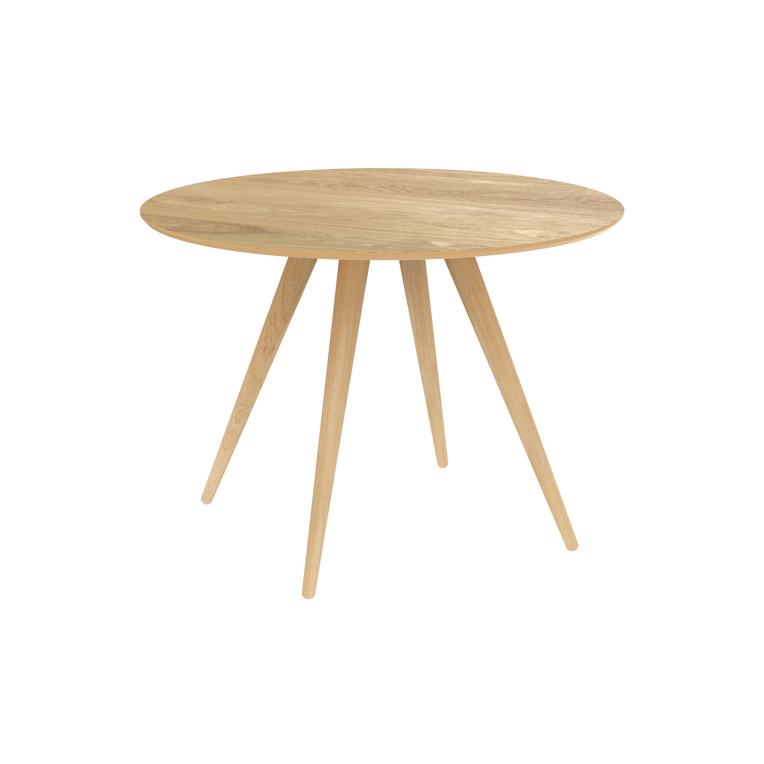 Table ronde 4 personnes en bois clair naturel D105 cm - Liwa | Leroy Merlin
