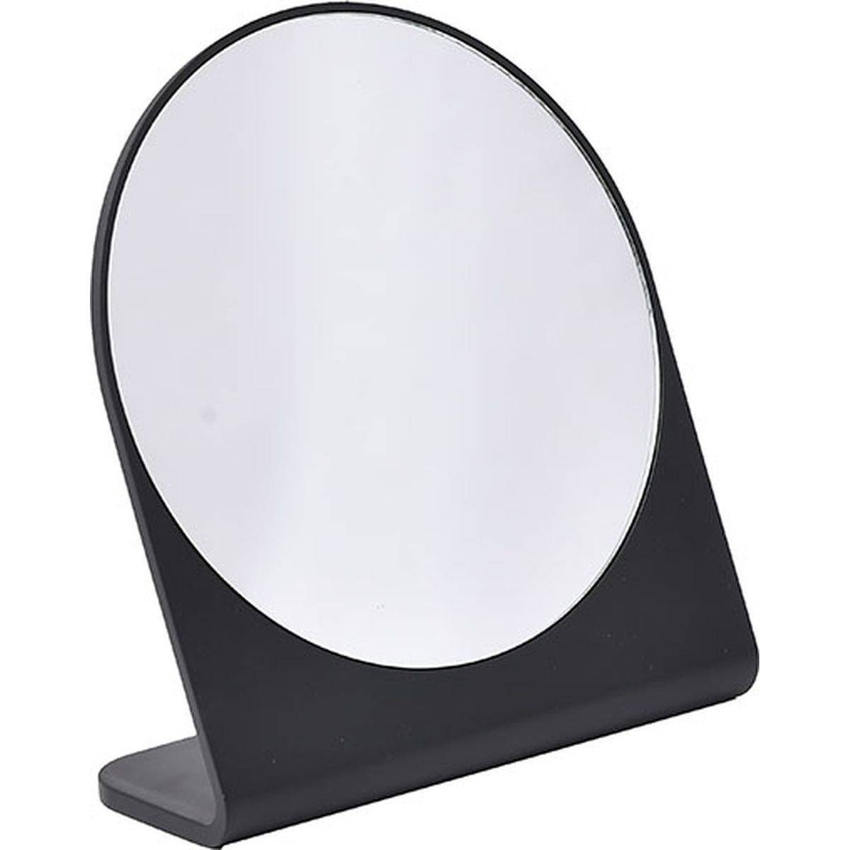 MIROIR FORME RONDE 1 FACE AVEC BASE - NOIR - Tendance | Leroy Merlin