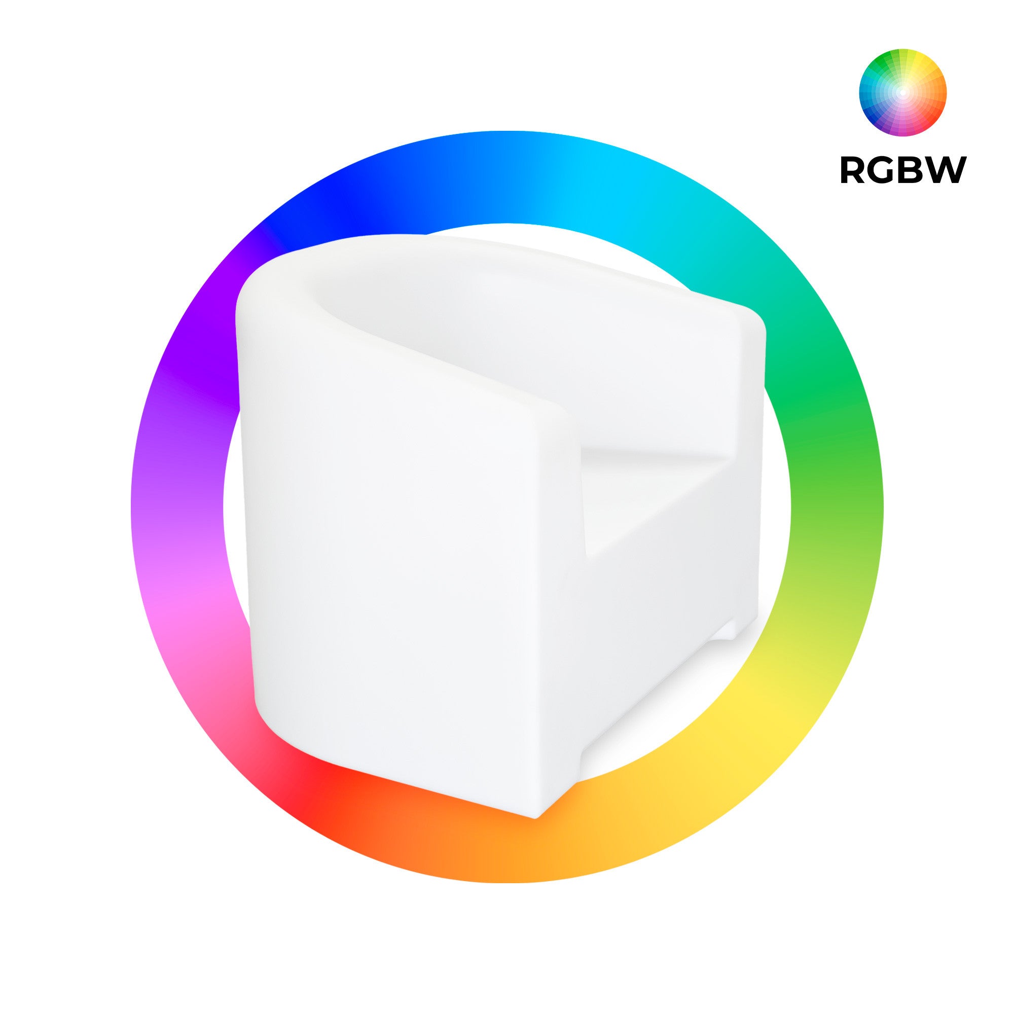 Fauteuil lumineux LED RGBW - 16W - Rechargeable | Leroy Merlin