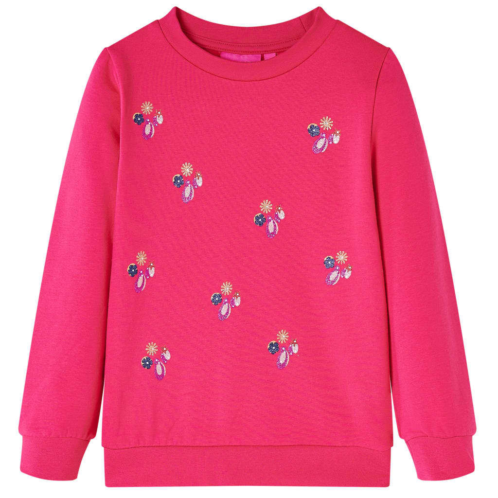 Sweatshirt pour enfants rose vif 128 | Leroy Merlin