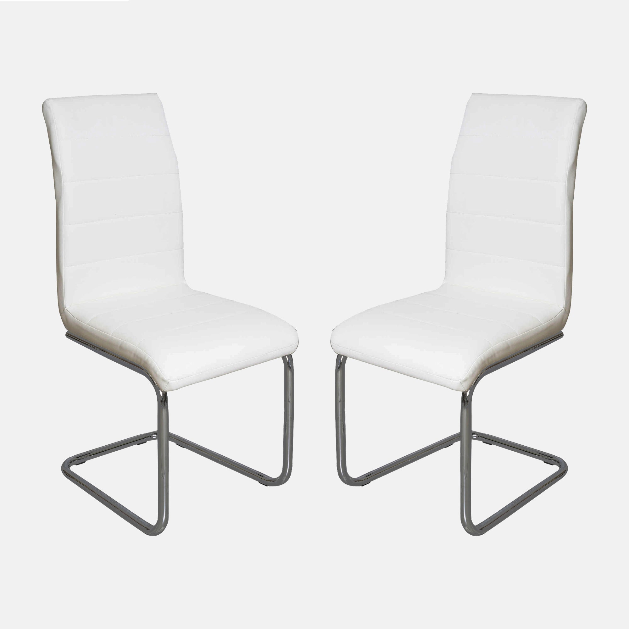 Ensemble de 2 chaises modernes en éco-cuir, pour salle à manger, cuisine ou salon, cm 43x57h98 ...