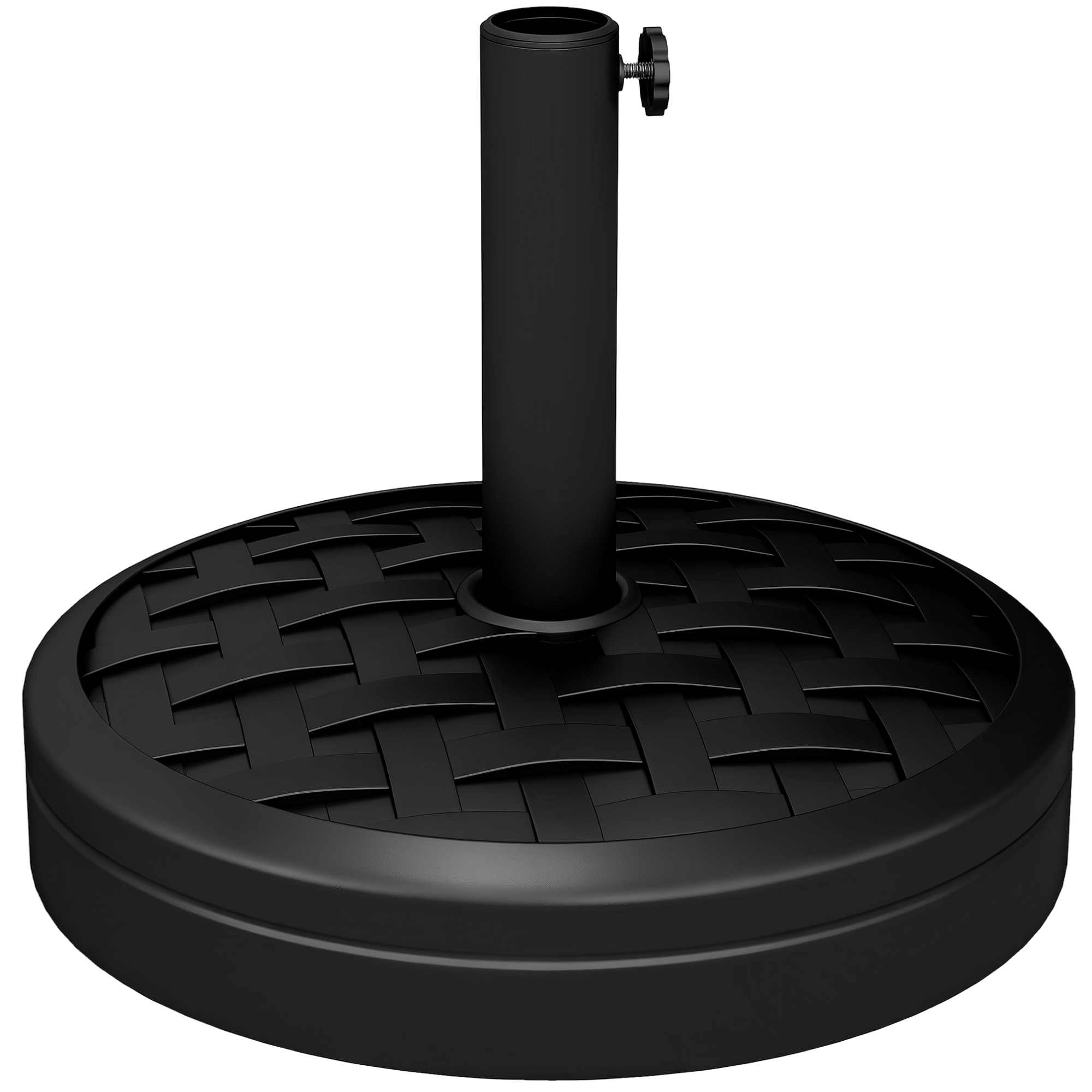 Pied de parasol en béton, support de parasol rond de 18 kg pour ...