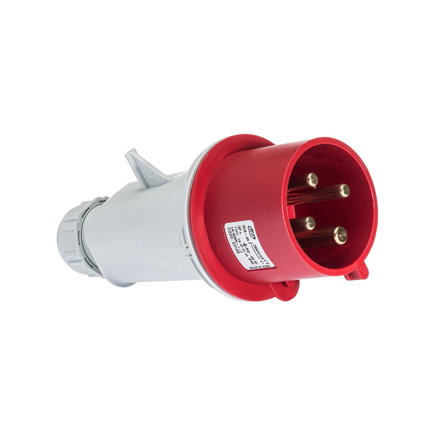 03105 - CLAVIJA AEREA IP44 3P+T 380V 32A 6h RJ. - IDE | Leroy Merlin