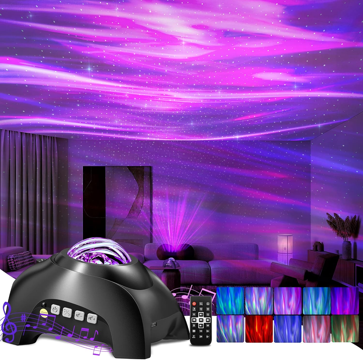 Projecteur Ciel Etoile, Projecteur Galaxie LED Lampe Etoile Projecteur ...