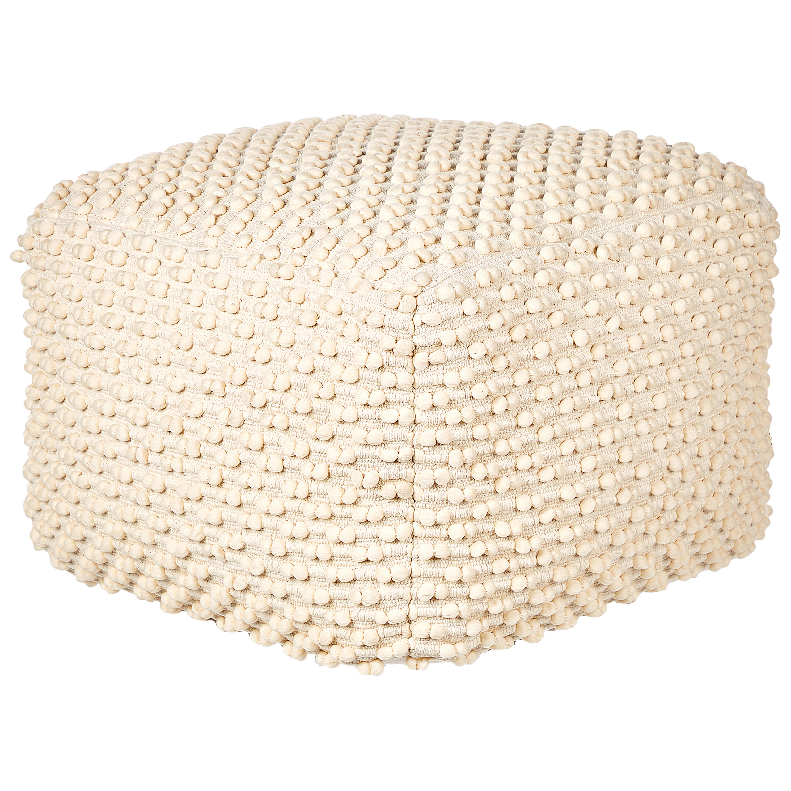 Pouf KINGRI Coton Beige clair | Leroy Merlin