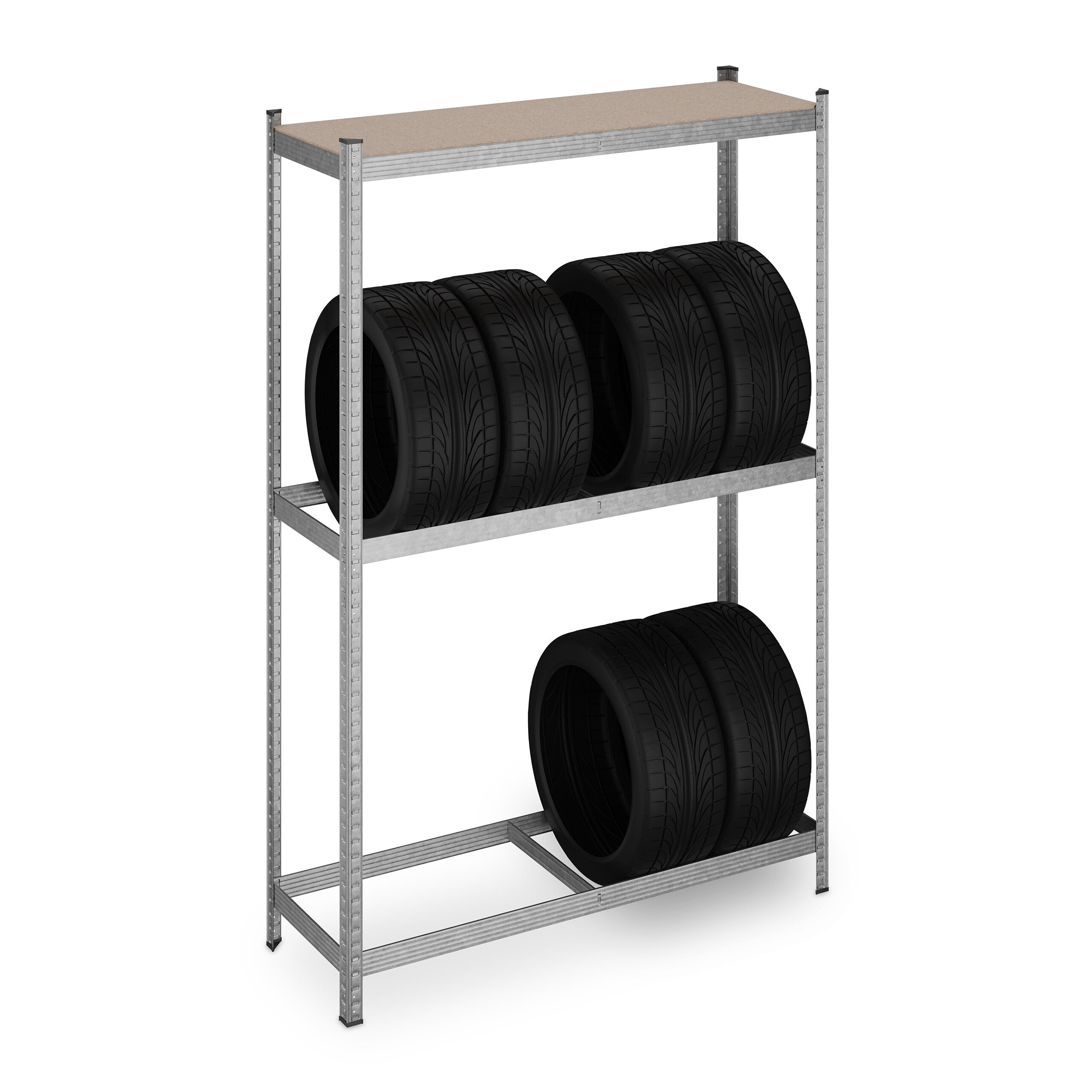 Rangement pour 8 pneus, acier galvanisé, charge maximale totale : 795 ...