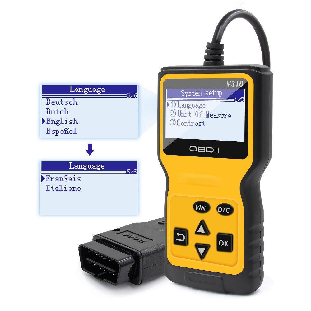 OBD2 Diagnostic Auto Valise Voiture, V310 Scanner Universel Lecteur ...