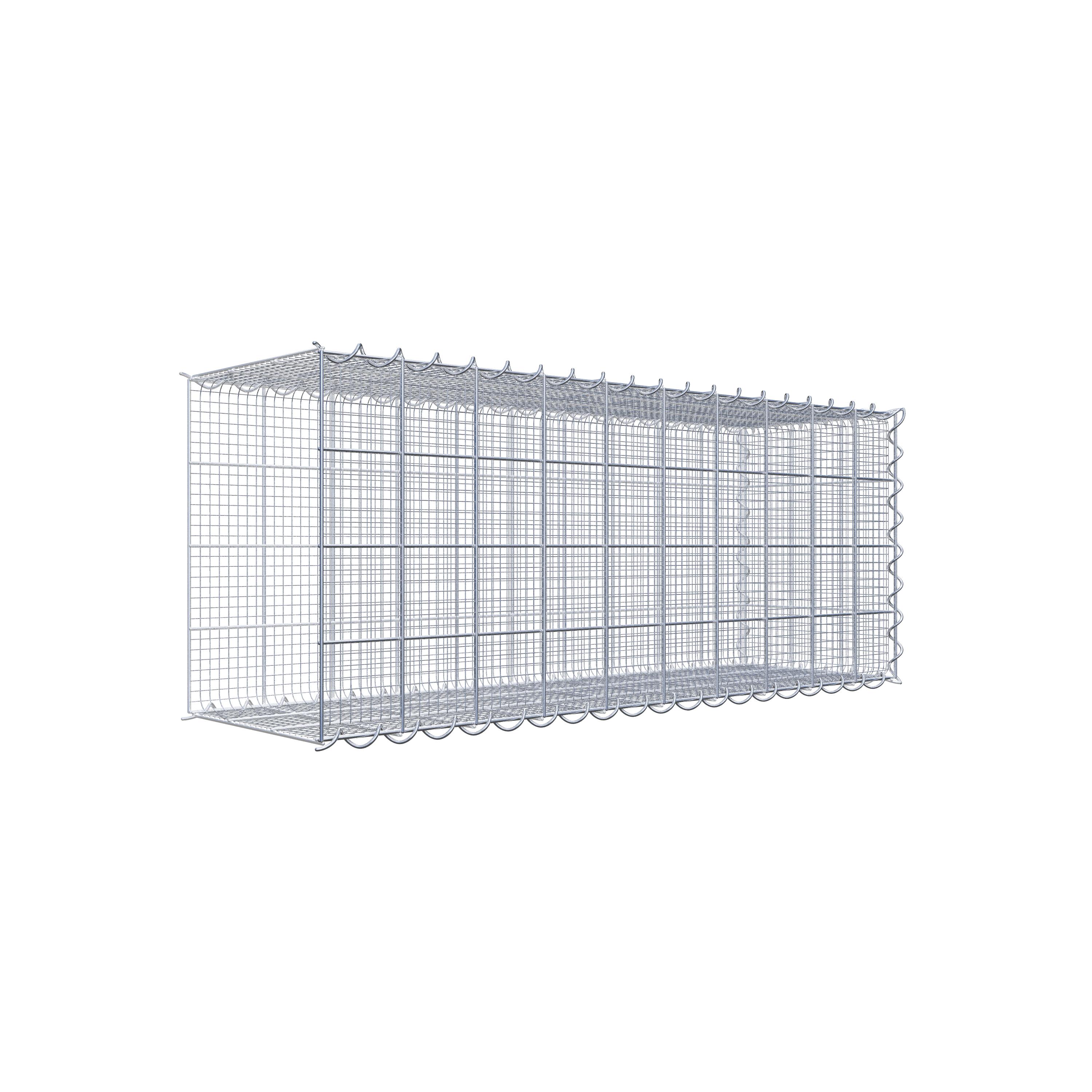 Gabion en pierre concassée 100 cm x 40 cm x 30 cm (L x H x P), maille ...
