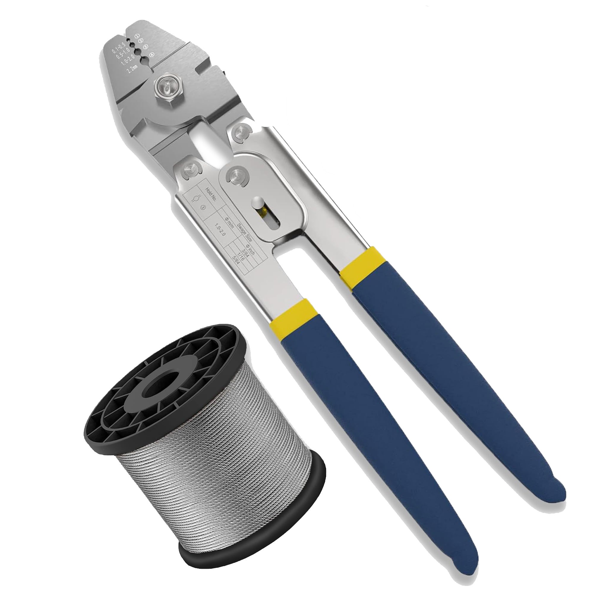 Kit di utensili per crimpare funi metalliche, pinze da taglio in ...