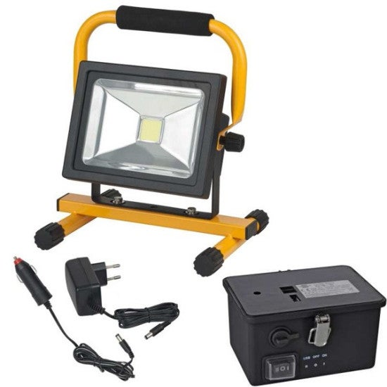 Projecteur portable LED CHIP 20W BRENNENSTUHL Sur batterie rechargeable ...