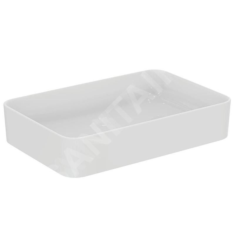 Ideal Standard Conca Ceram - Lavabo à poser 600x40 mm, sans trop-plein ...