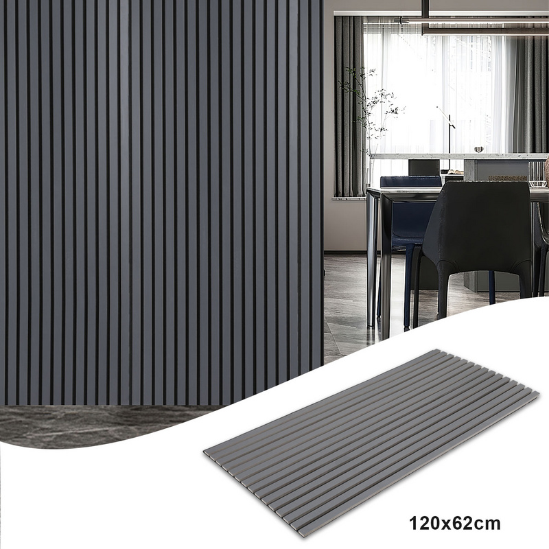Panel de listones de MDF Revestimiento mural natural Moderno panel ...
