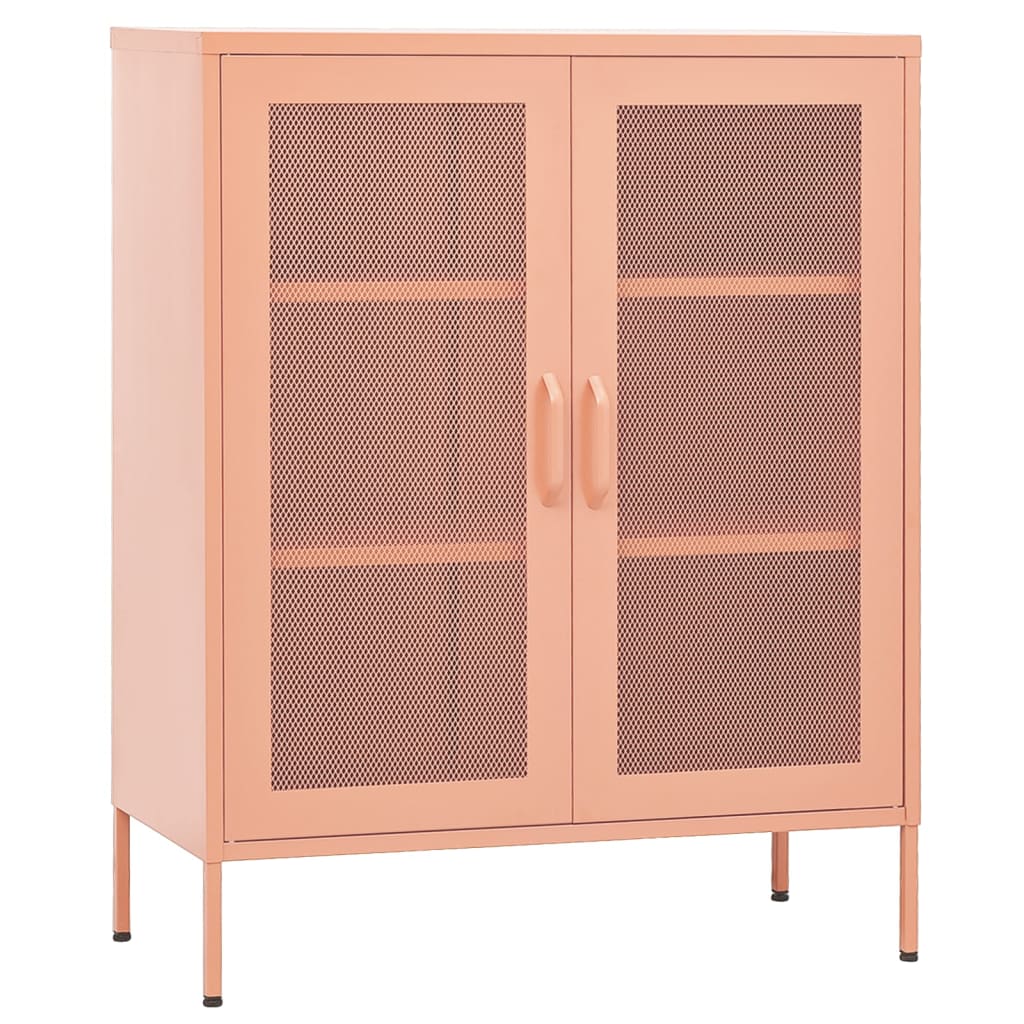 Armoire de rangement Rose 80x35x101,5 cm Acier 4 | Leroy Merlin