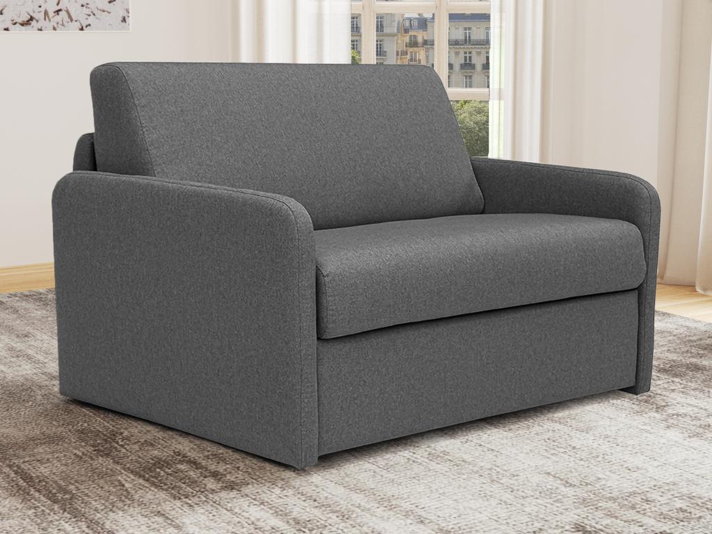 Poltrona letto a ribalta Posto letto doghe larghe 100 cm in Tessuto ...