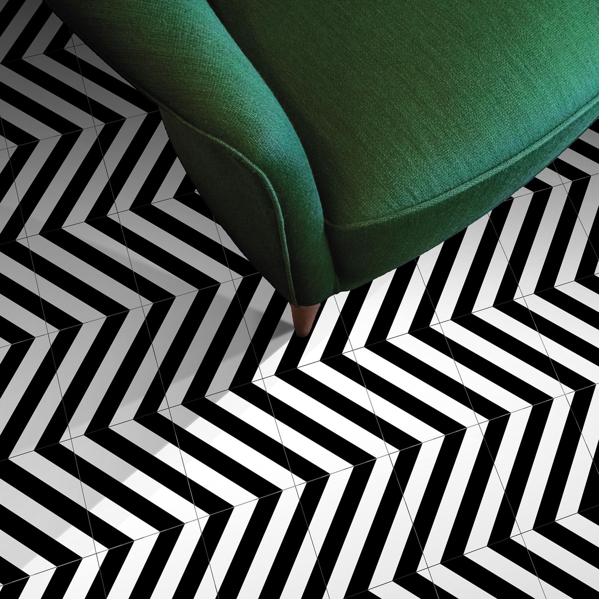 Carrelage sol premium effect ciment mat District Lines 20x20 cm | Leroy ...