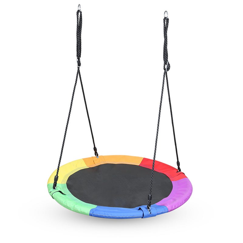 Balançoire nid d'oiseau rond 100 cm à suspendre enfant adulte jardin ...