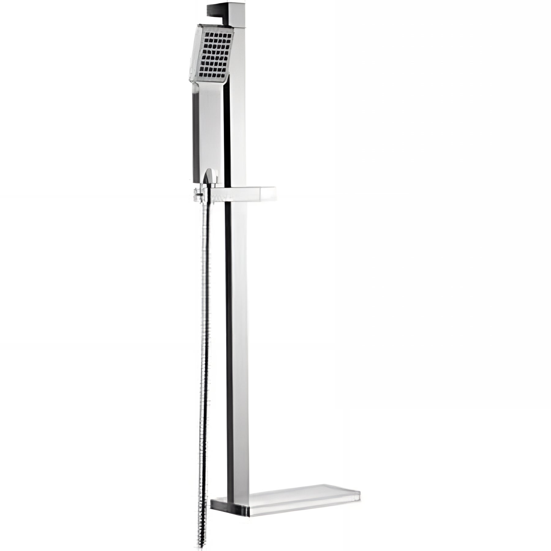 Kit barre de douche avec support pour douchette orientable et réglable douchette Basic flexible ...