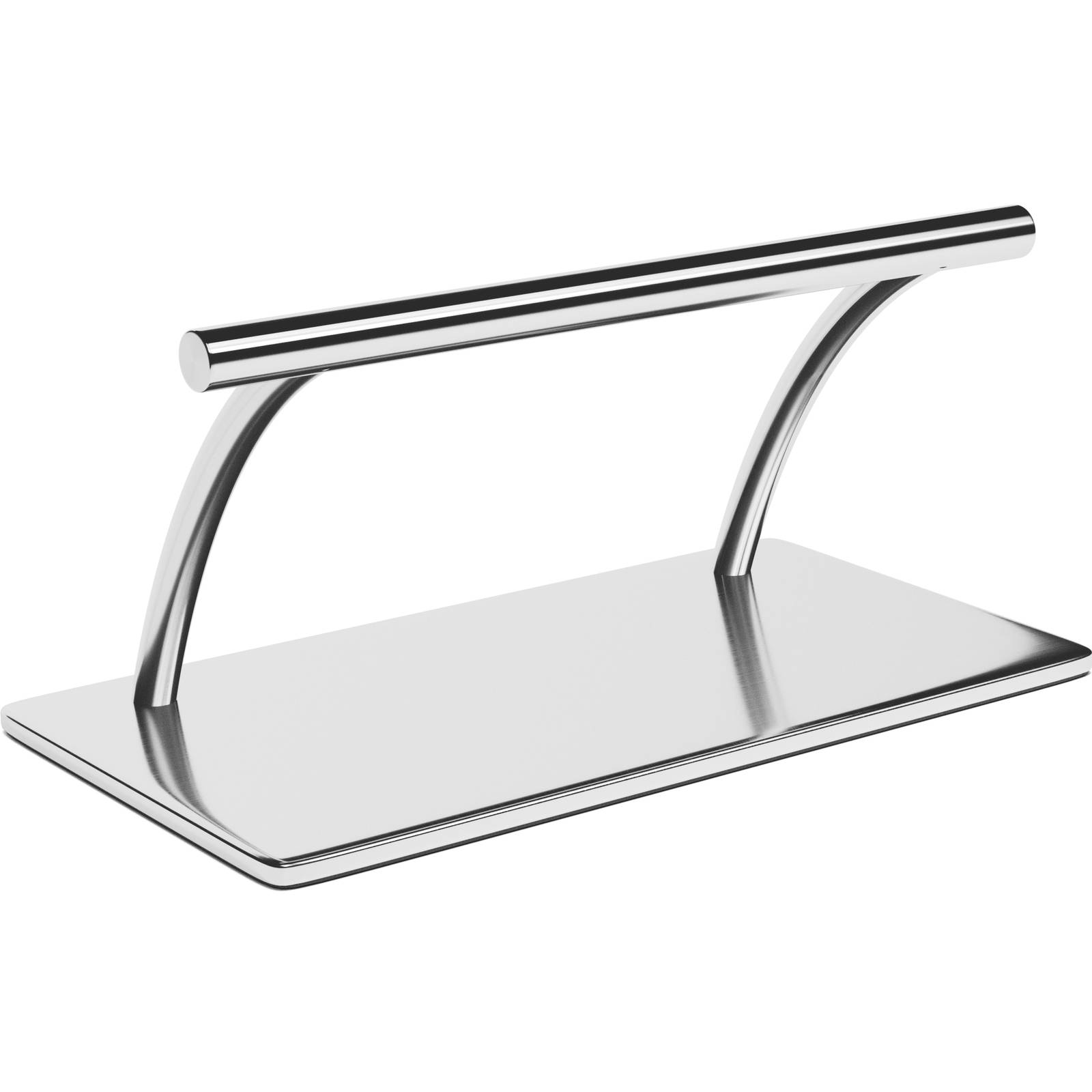 Reposapiés para peluquería - acero inoxidable - 35 cm - perfil redondo ...