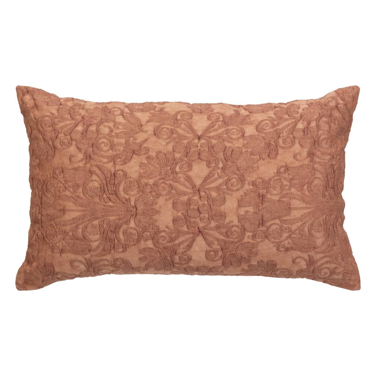 Coussin jacquard Little cottage rose 30x50cm - Atmosphera créateur d ...