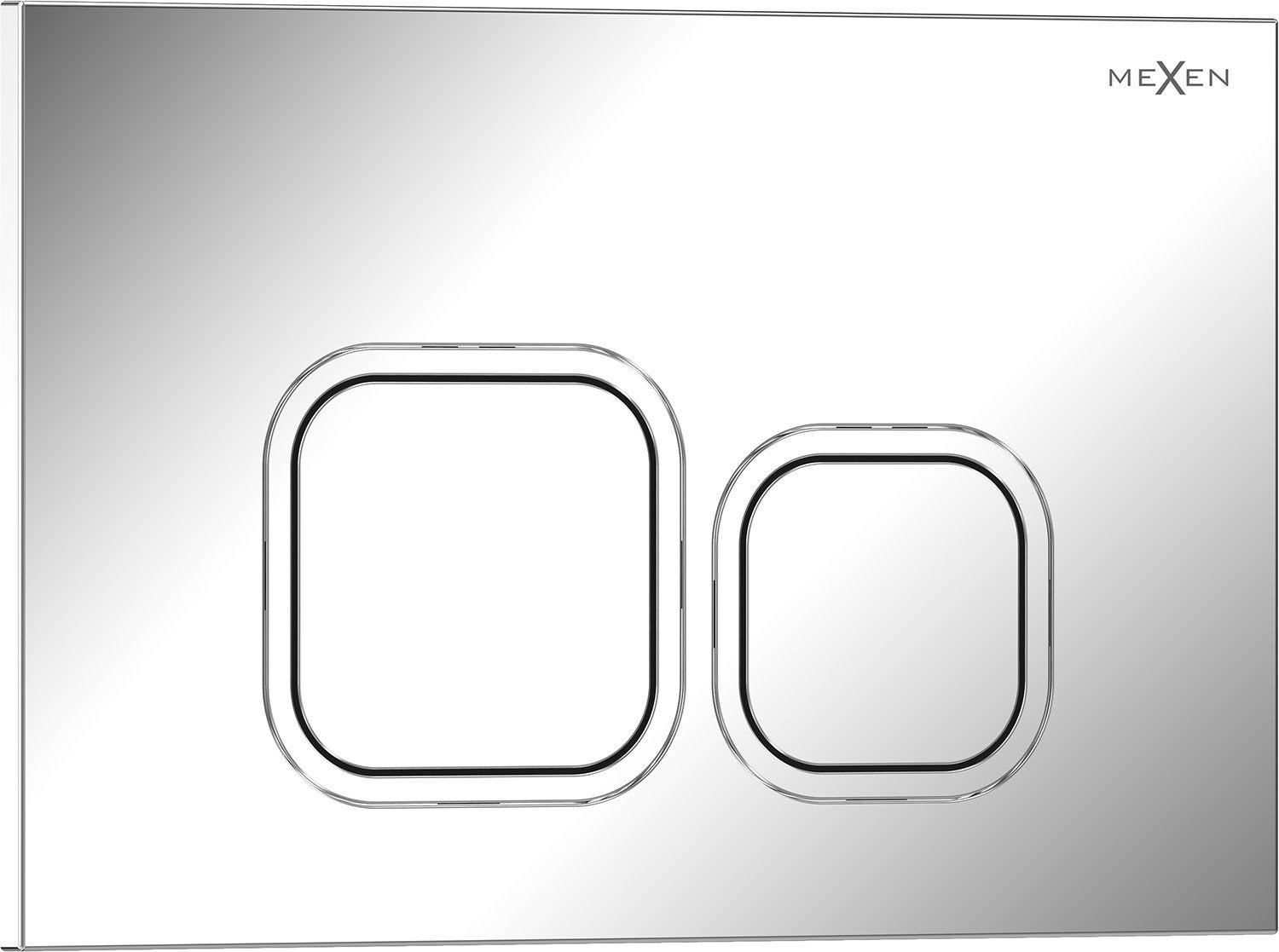 Bouton de chasse Mexen Tex 03, chrome brillant - 6103-03 | Leroy Merlin