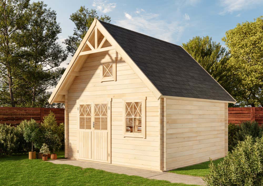 Chalet à la suédoise 44 ISO Alpholz, 4.6x4.7m dim. ext. (cas échéant ...