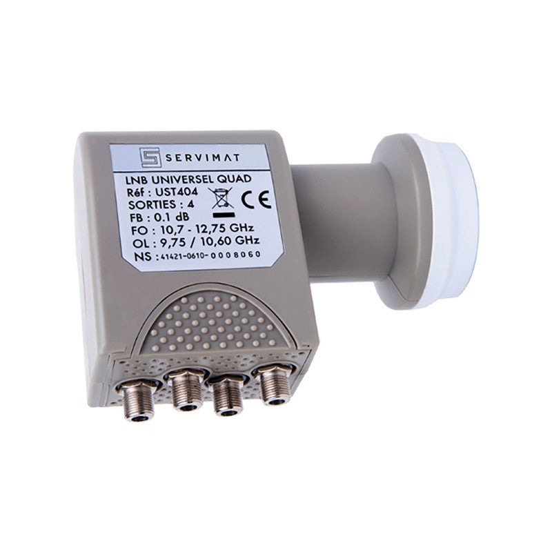 Quad universal lnb - Servimat UST404 | Leroy Merlin